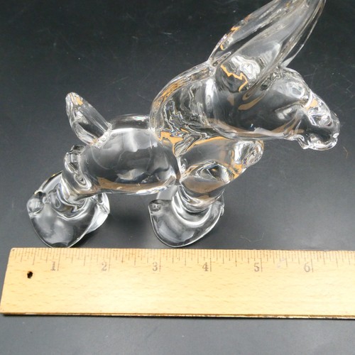 Heisey by Imperial Clear Glass Donkey Mule Figurine Vintage Unmarked ...