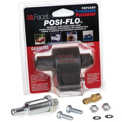 Facet Universal Posi-Flo 12V Electronic Fuel Pump Gas / Diesel 4-7 PSI ...