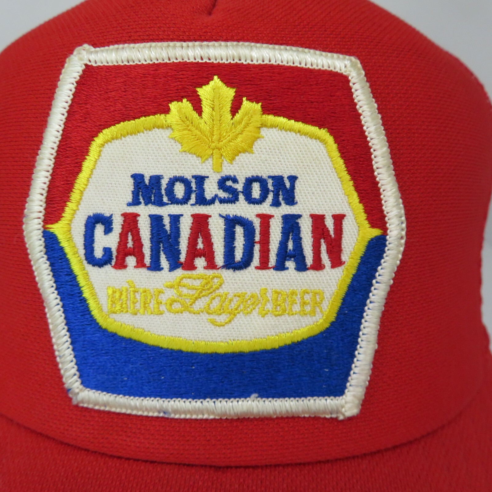 RARE Vintage Mesh Trucker Snapback Patch Hat Cap - Molson Beer Ale ...
