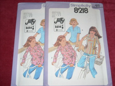 💐1977 UNCIRCULATED SIMPLICITY #8218 - GIRLS DASHIKI STYLE TOP PATTERN 7 ...