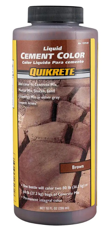 How To Add Color To Concrete Cement With Quikrete Liquid Cement