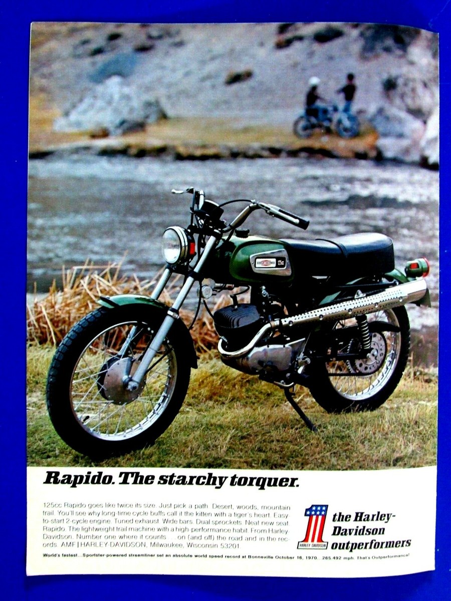 1971 Amf Harley Davidson Rapido 1971 Harley Davidson Motorcycle Rapido