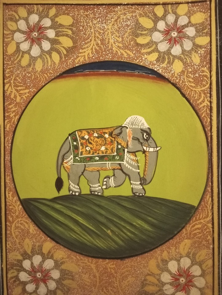 ART - Hand Painted Original Indian Elephant Painting On 10x7 Paper ...