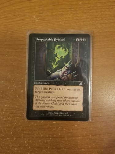 MAGIC THE GATHERING UNCOMMON SCOURGE UNSPEAKABLE SYMBOL LIGHTLY PLAYED ...