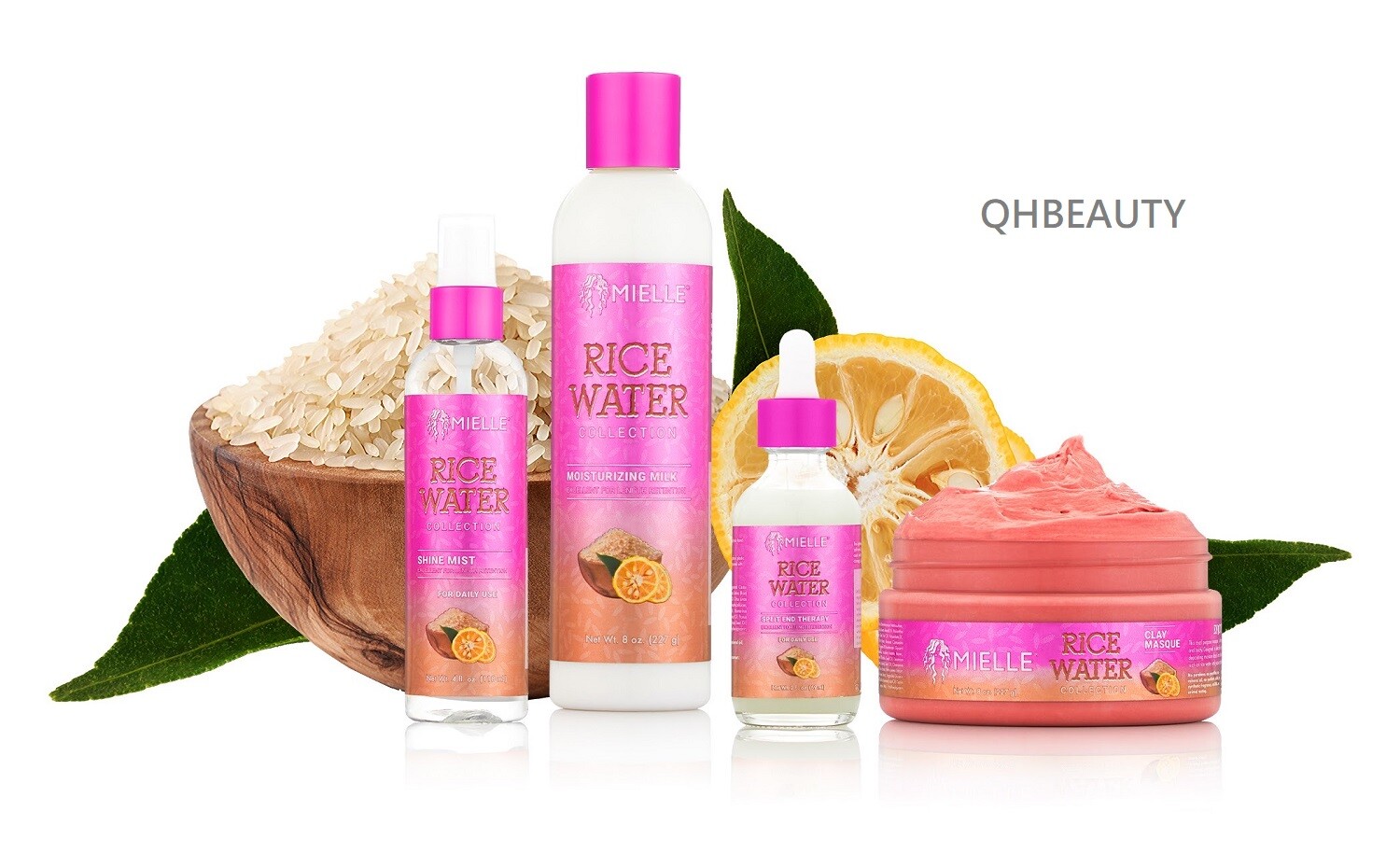MIELLE ORGANICS RICE WATER COLLECTION - EXCELLENT FOR LENGTH RETENTION ...