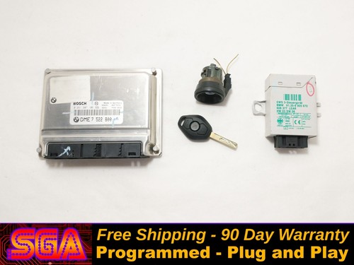 2000-2003 BMW 540i 740i DME ECU ECM ENGINE COMPUTER WITH EWS 7 522 800 ...