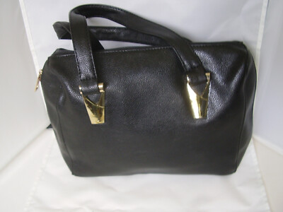 BLACK PU LEATHER Handbag Purse Deeply Discounted for You | eBay