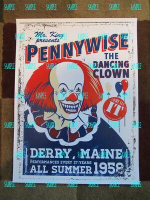 IT Pennywise Circus Poster 11" x 15" Collector's poster | eBay