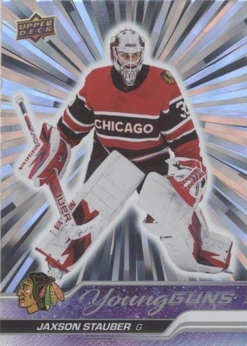 2023-24 Upper Deck Series 1 - Young Guns Jaxson Stauber #207 Outburst ...