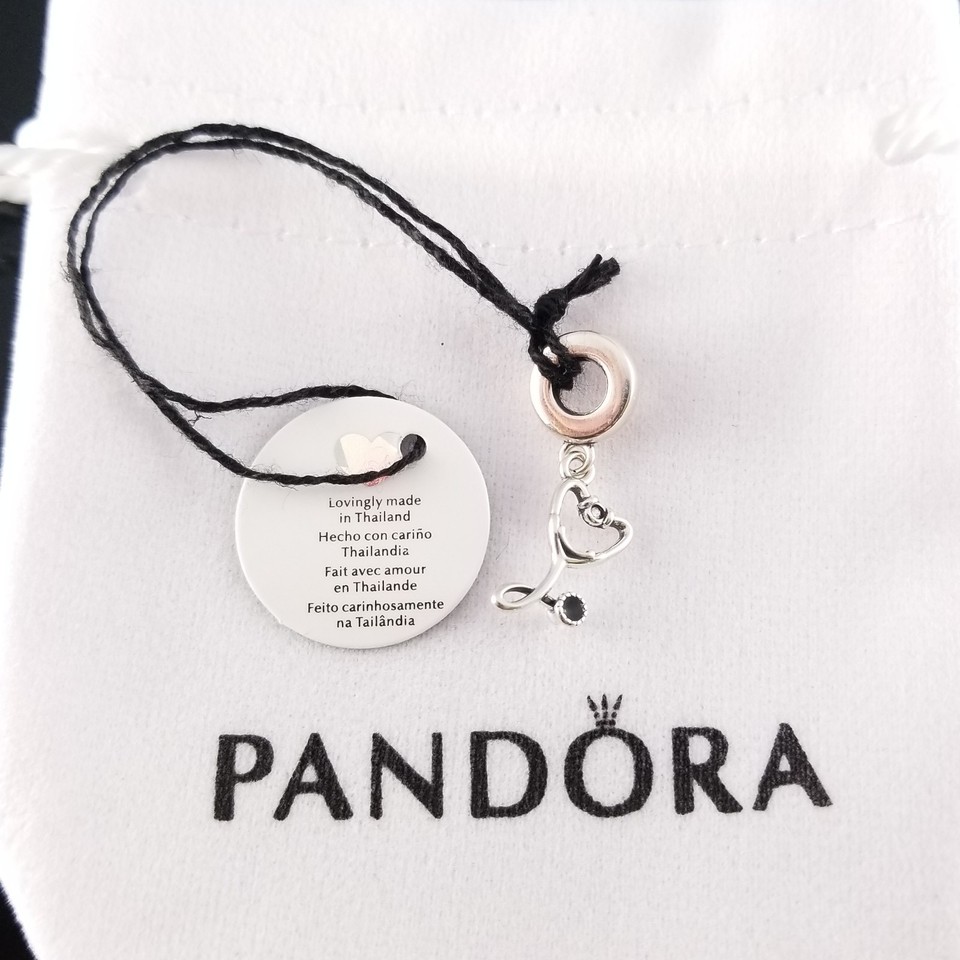 New Pandora Stethoscope Medical Doctor Nurse Silver Dangle Charm | eBay