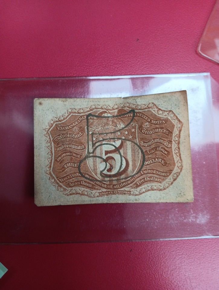 Second Issue 1863 Five Cent Fractional Currency Note 5C Fr#1232. 2 | eBay