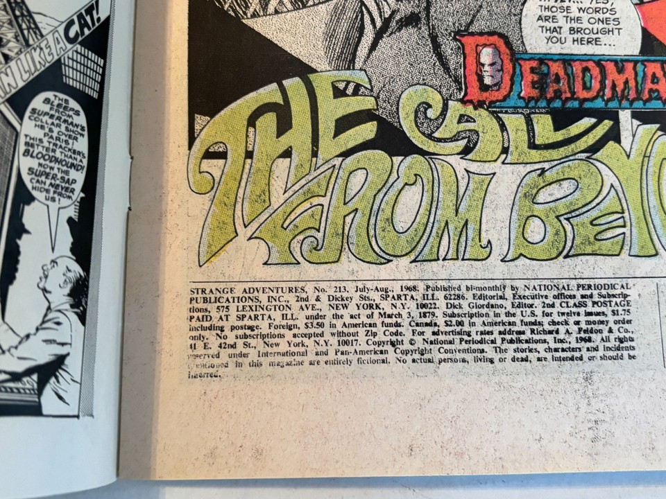1968 DC Strange Adventures #213 Comic Book /B902 | eBay