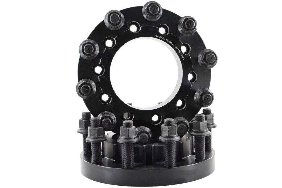 8x225 MM Ford F-450 & F-550 to 10x285.75 MM Big Rig Hub Centric Wheel ...
