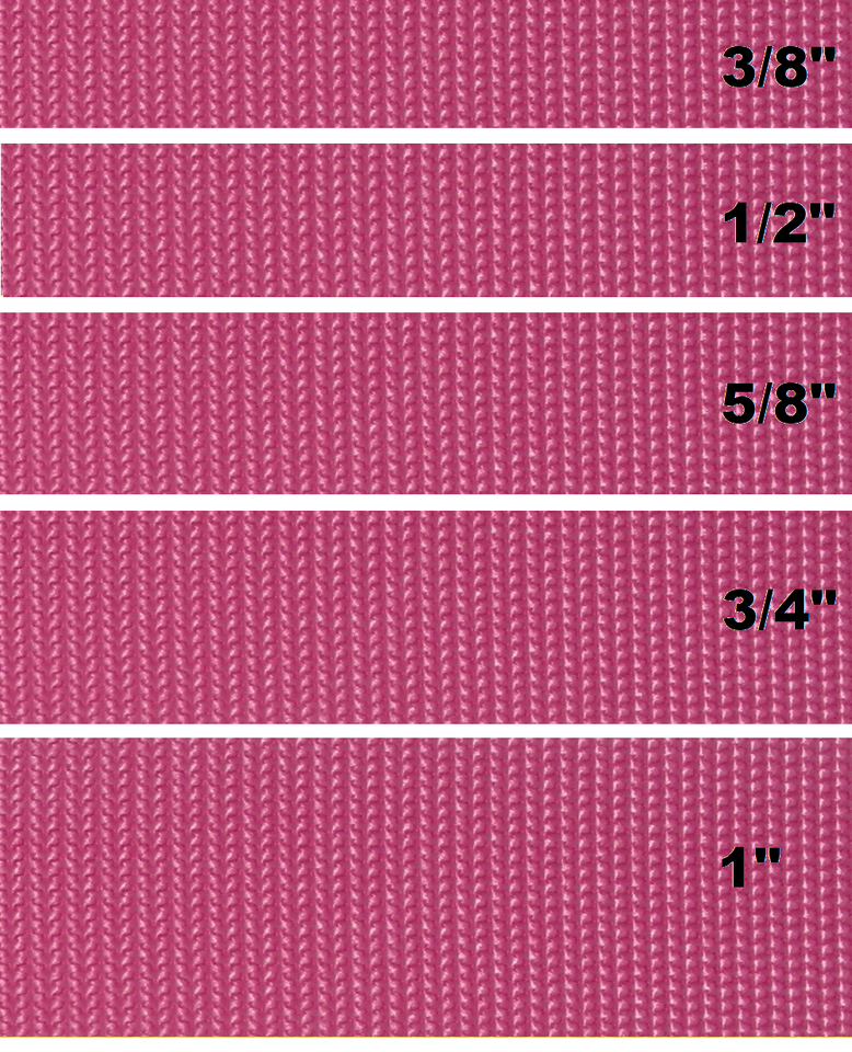 RASPBERRY Light Weight Nylon Webbing-5 WIDTHS-2, 5, 10, 25, 50, or 100 ...