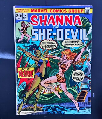 Shanna the She-Devil #5 Marvel 1973 Enter: Nekra ! 1st app. Nekra | eBay