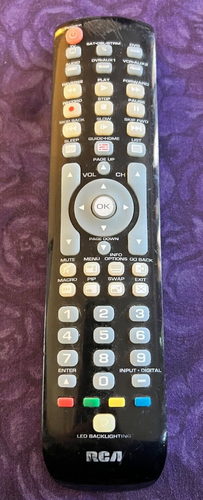 Universal RCA RCRN06GR 6 Device Remote Control with Blue Backlight ...