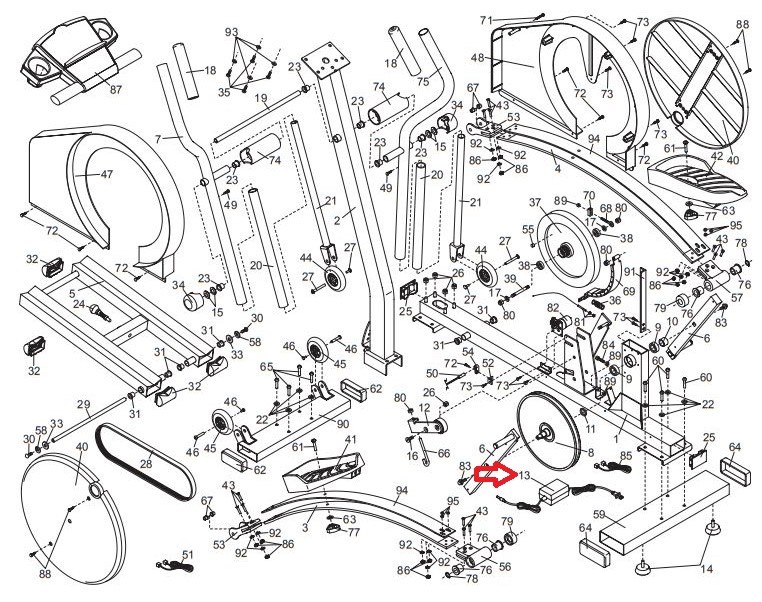 Proform Nordictrack Image Weider Elliptical Power supply Cord AC ...