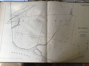 1885 FALLS TOWNSHIP TULLYTOWN MINT ISLAND BUCKS COUNTY PA SCOTTS CREEK ...