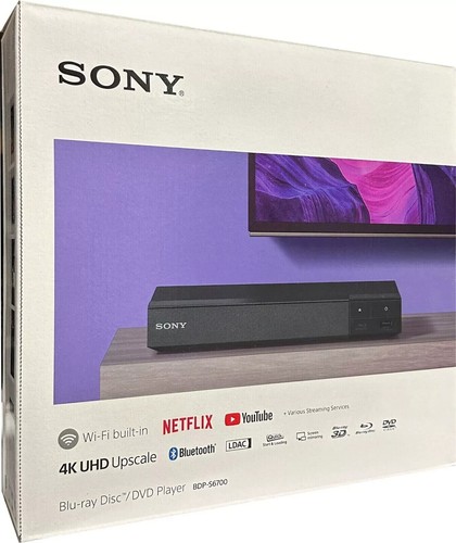 Sony BDP-S6700 4K Upscaling Blu-Ray Disc Player with Built-In Wi-Fi ...