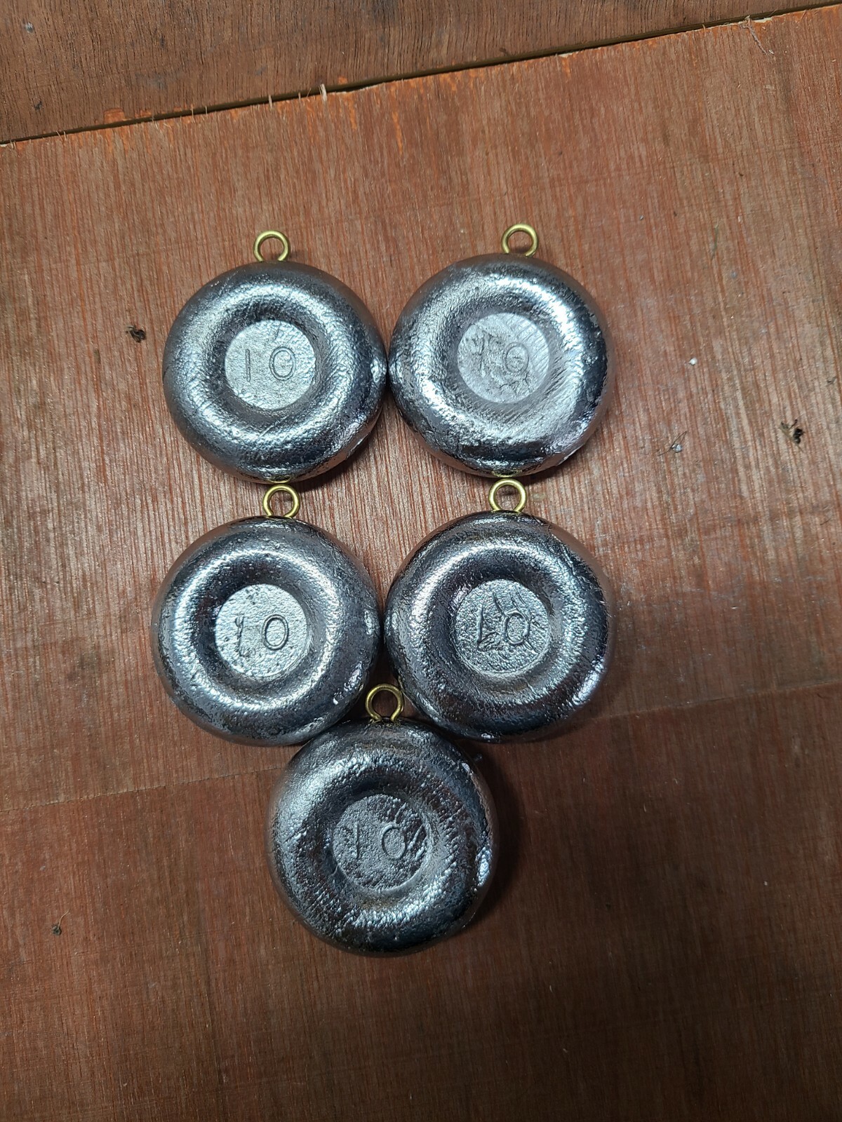 5 pack 10 Oz Disc Sinker Weight. River fishing, Duck hunting. FREE ...