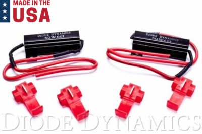 Diode Dynamics LED Resistor Kit - Fix Turn Signal Hyperblink - Set of 2 ...