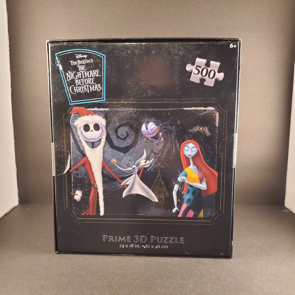 Disney Tim Burton Nightmare Before Christmas 500 Pcs Prime 3D Puzzle ...