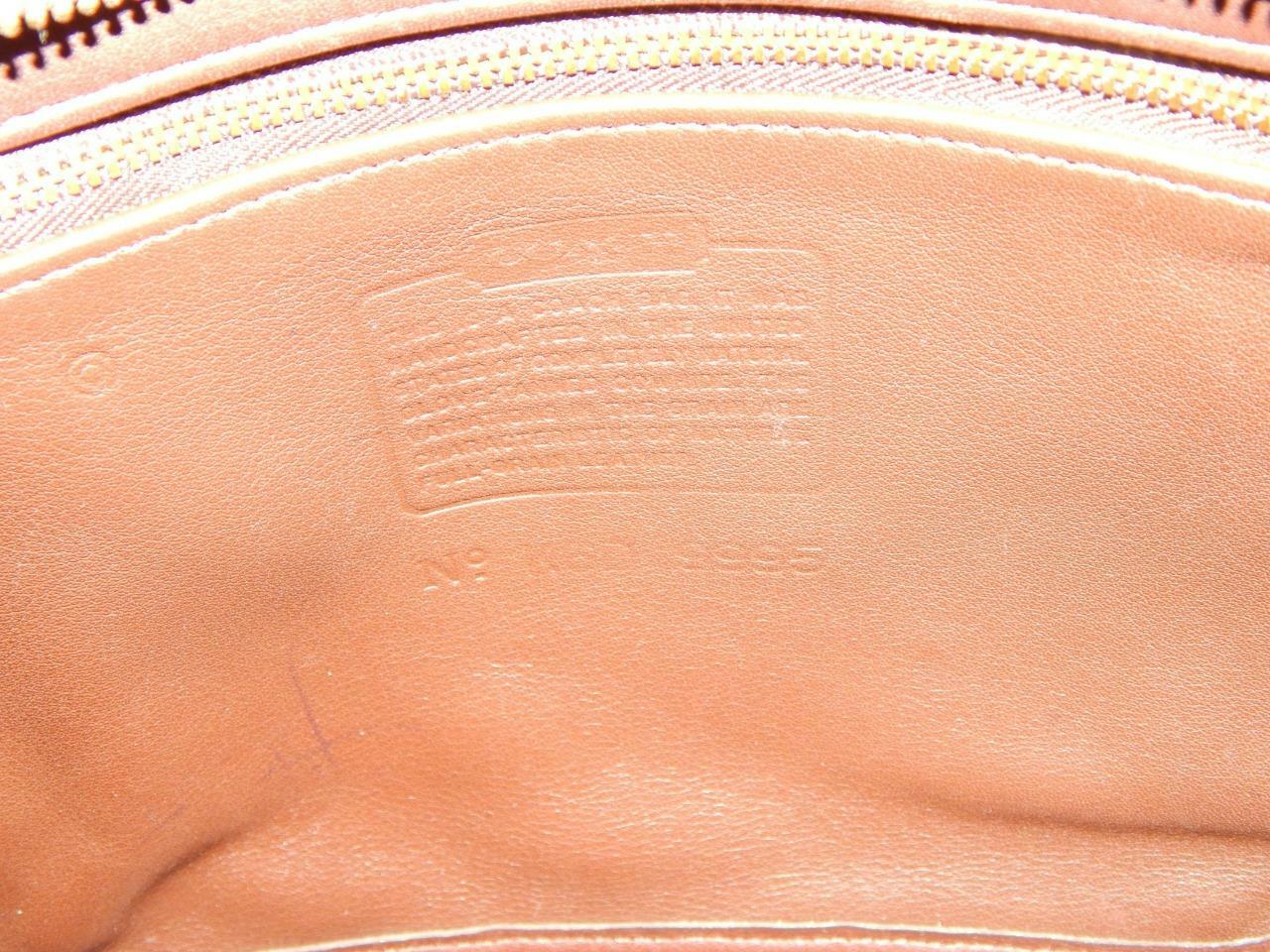 COACH 9995 LG Vtg Brown Leather Bucket Satchel Bag w Cross-body ...