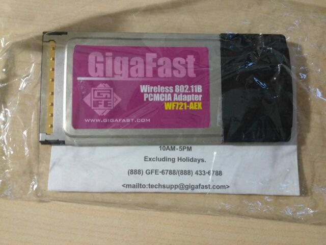 GigaFast Wireless 802.11b PCMCIA Adapter Wf721-aex for sale online | eBay