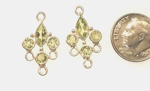 Peridot REAL Gemstone SOLID 925 Drops- 1 to 3 Loop- 22 X 14mm AAA Grade ...