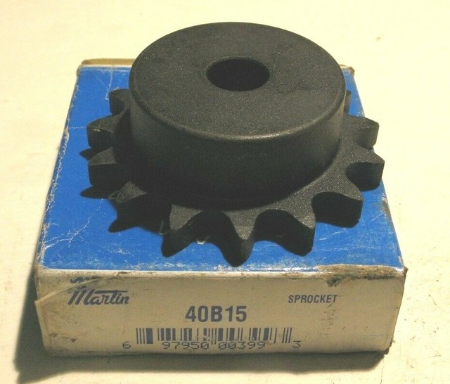 Martin Sprocket 40B15 1/2” Bore 15 Tooth No Keyway for sale online | eBay