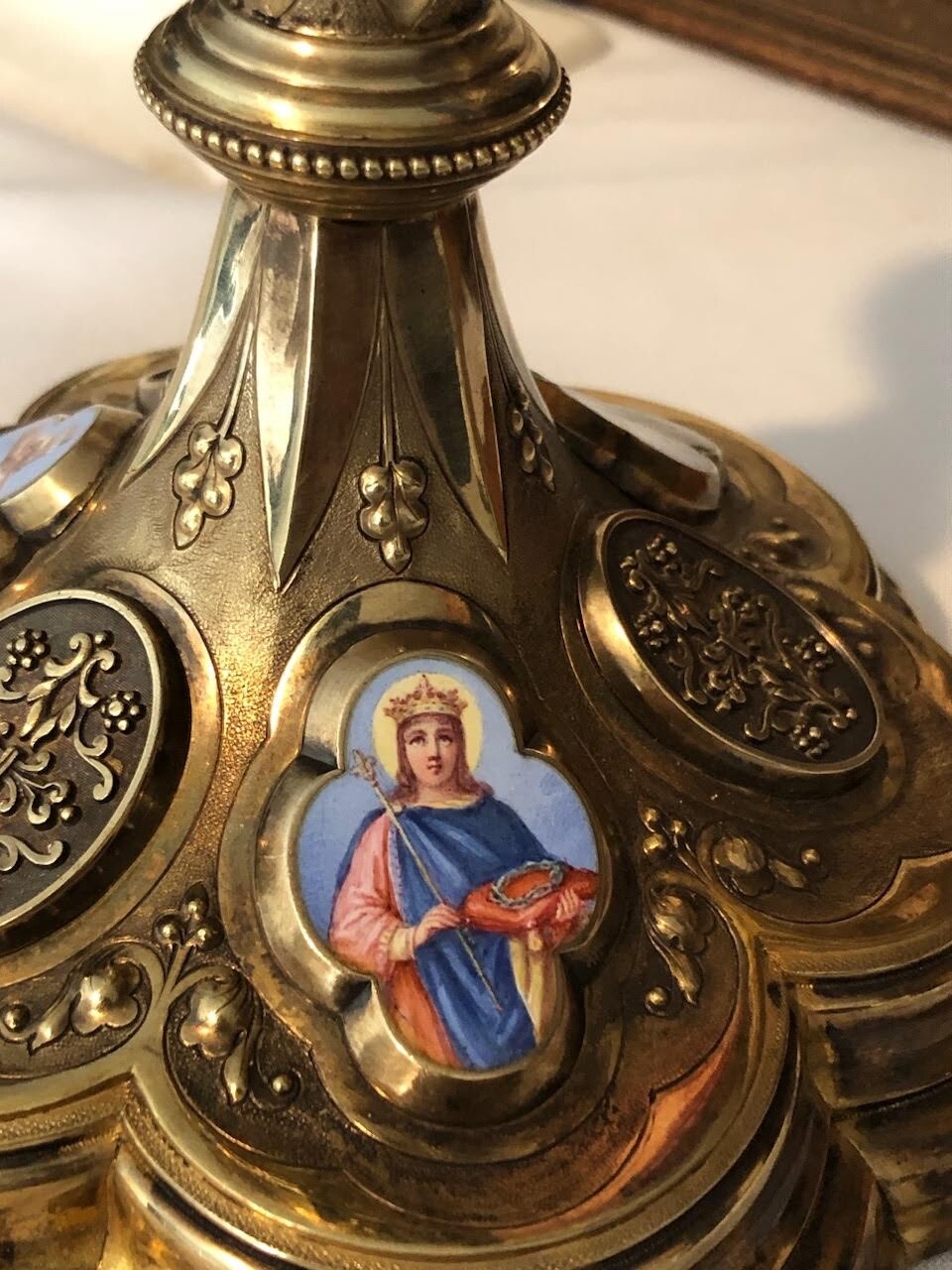 Catholic Antique Vintage Sterling Enameled Chalice. Stunning for Church ...