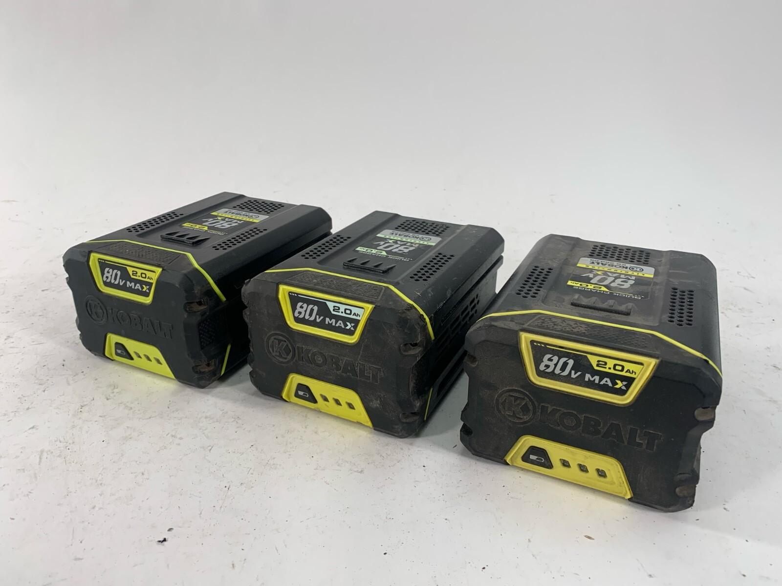 Kobalt KB280-06 80V MAX 2.0Ah Quick Charge Battery 3 Pack Parts/ not ...