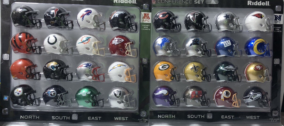 NFL Teams 2020 Conference Set/Mini Micro Pocket Helmets U PICK & Choose ...