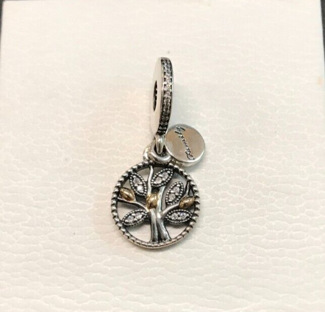 Genuine Pandora Family Tree of Life Dangle Charm Silv… - Gem