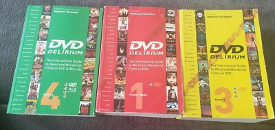 DVD Delirium 3 Book Set #1, #3, & #4 RARE RED #1 horror cult FAB press ...