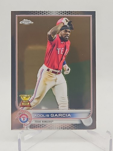 2022 Topps Chrome #25 Adolis Garcia Gold Cup Rookie Card Texas Rangers ...