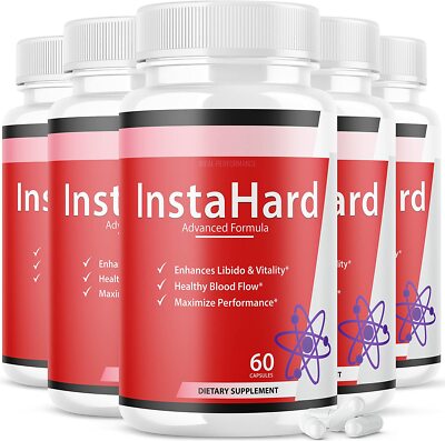 Instahard for Men Pills Insta Hard Formula Supplement 300 Capsules (5 ...