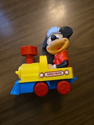 VINTAGE WALT DISNEY MICKEY MOUSE TRAIN ENGINEER TOY 1987 ANILLCO | eBay