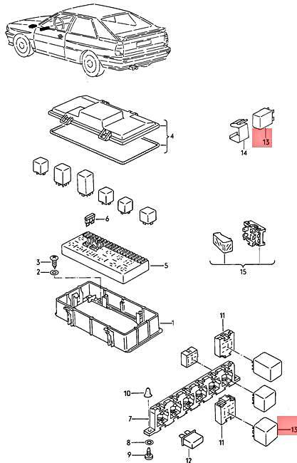 Genuine VW AUDI SEAT Caddy Control Unit For Wiper/Washing System ...