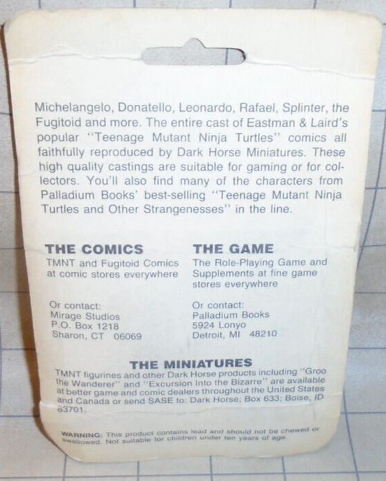 TMNT Dark Horse Miniatures Player Character Pack NIB OOP Metal | eBay