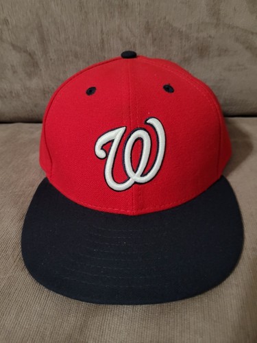New Era 59Fifty MLB Washington Nationals On Field Red Blue Size 8 Hat ...