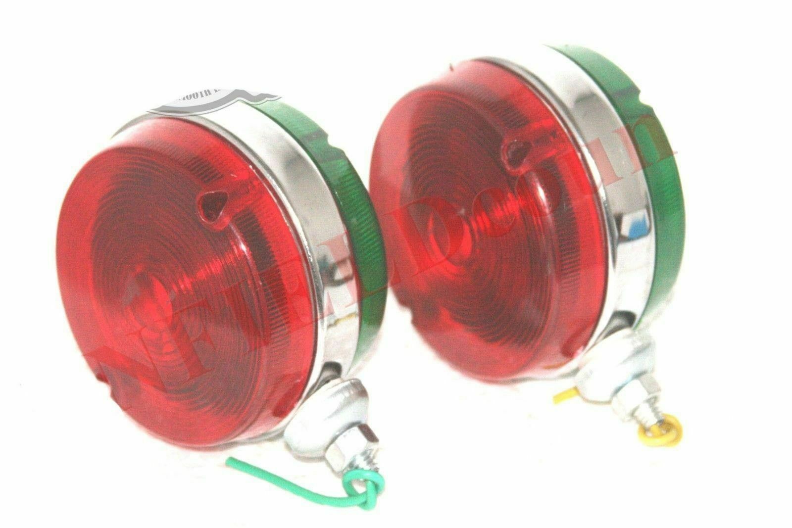 Red Green Marker Light Indicator Lamp 2 Both Sided Car Truck Universal ...
