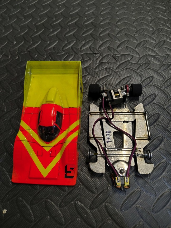 Slotcar 1/2, flex chassis, Super Wasp motor. Fast! | eBay
