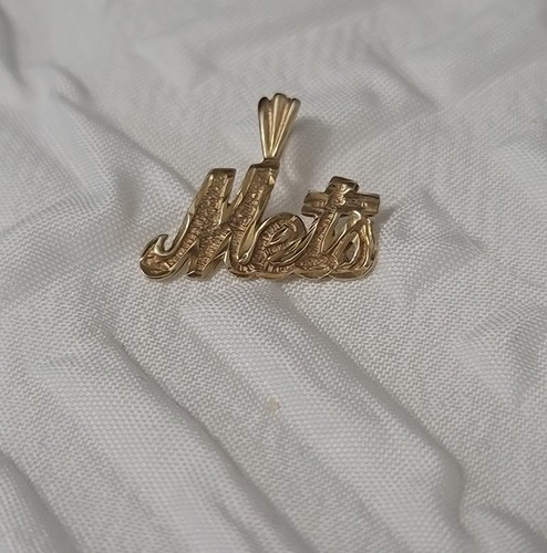 14k Yellow Gold Michael Anthony New York Mets Baseball Charm Pendant ...