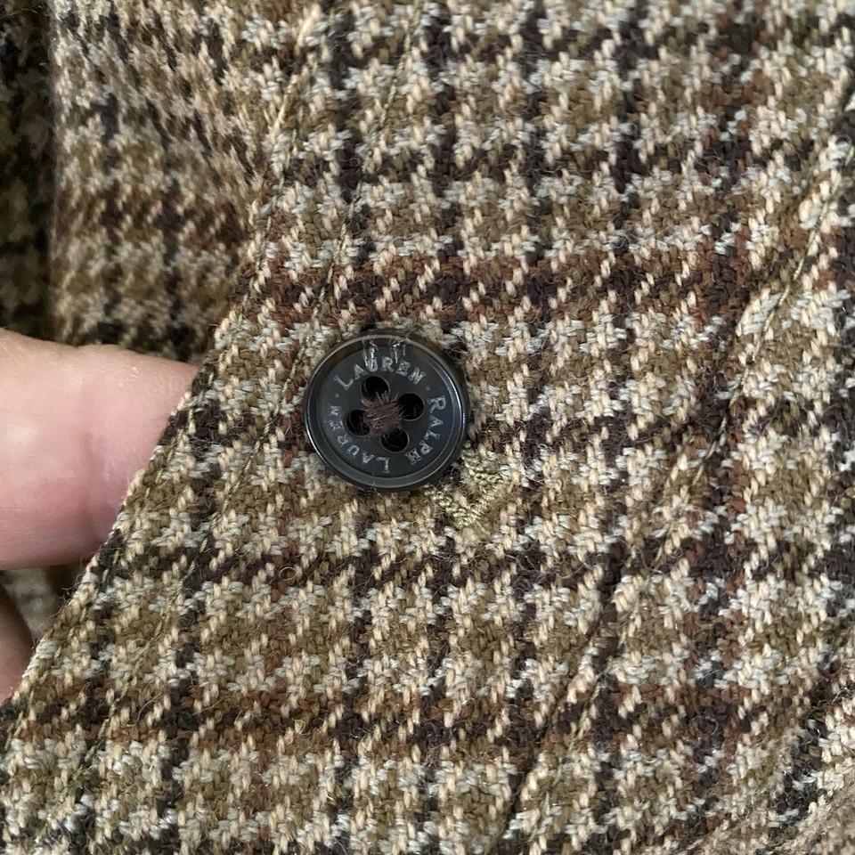 Lauren Ralph Lauren Reversible Brown Plaid Wool Peacoat Women’s 2X | eBay