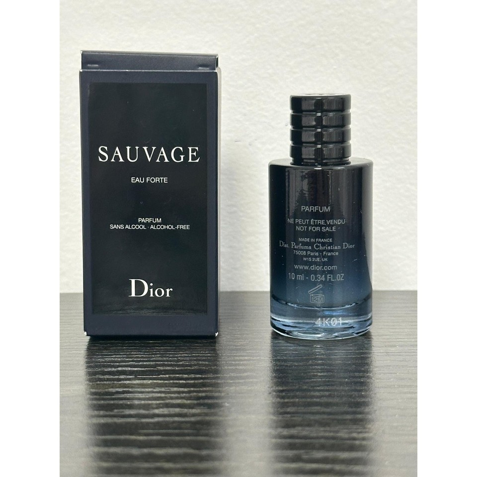 Dior Sauvage Eau Forte Parfum (Alcohol-Free) MINI Splash .34oz/10ml ...
