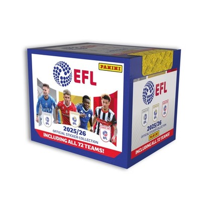 Sealed New EFL 2025/26 Sticker Collection of 36 Packs | eBay UK