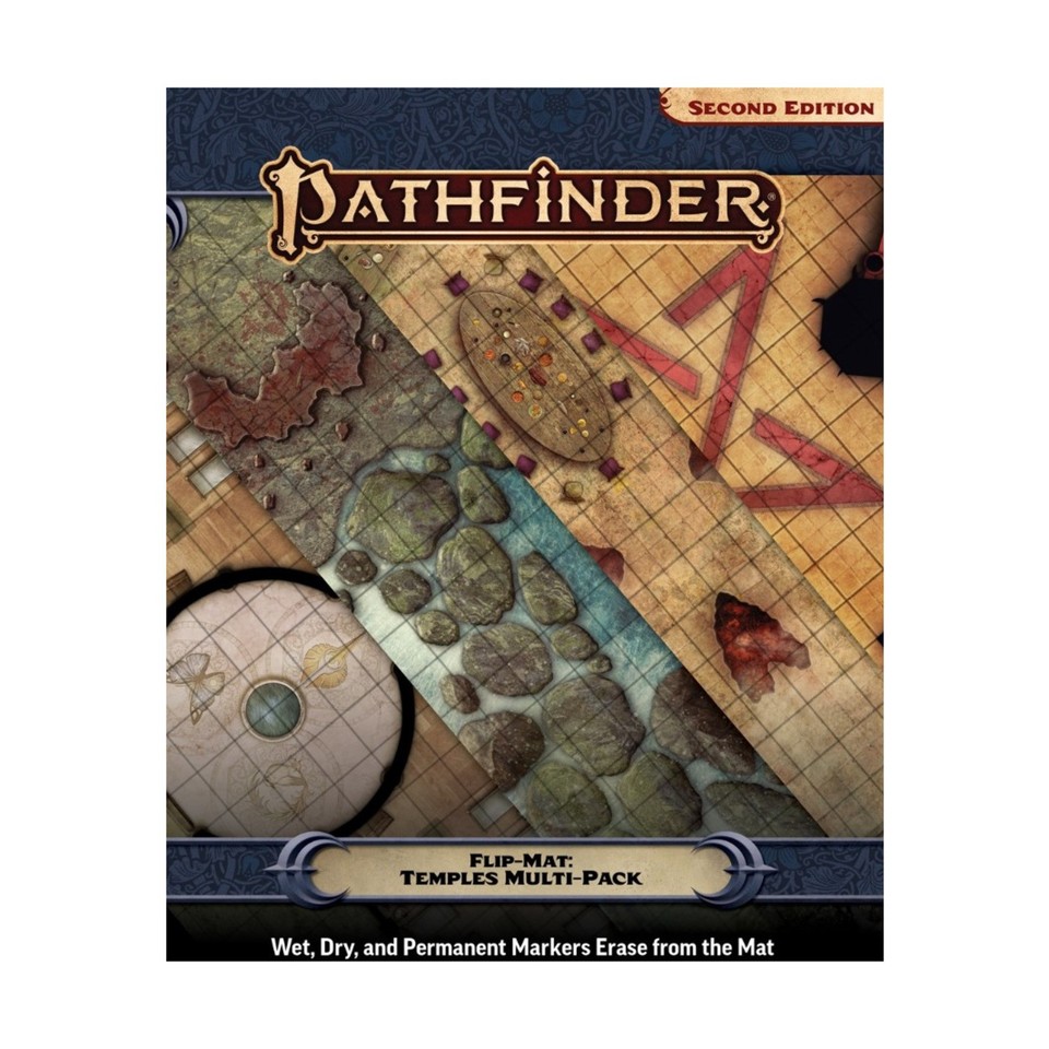 Paizo Pathfinder Maps Flip-Mat - Temples Multi-Pack Bag SW (New) | eBay