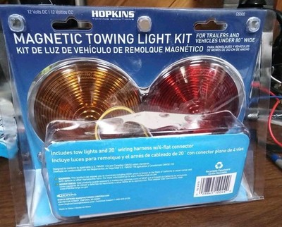 Hopkins C6300 2-Sided Magnetic Trailer Towing Light Red and Amber ...