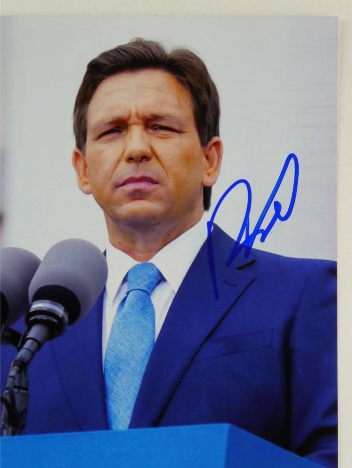 Ron DeSantis Signed 8x10 Photo Autographed Governor 2024 Presidential ...